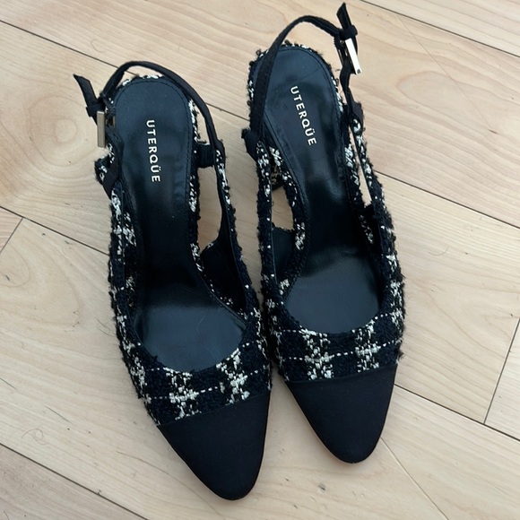 Uterque | Shoes | Beautiful Tweed Shoes From Uterque Only Worn Once Size 7 Us 37 Eu | Poshmark